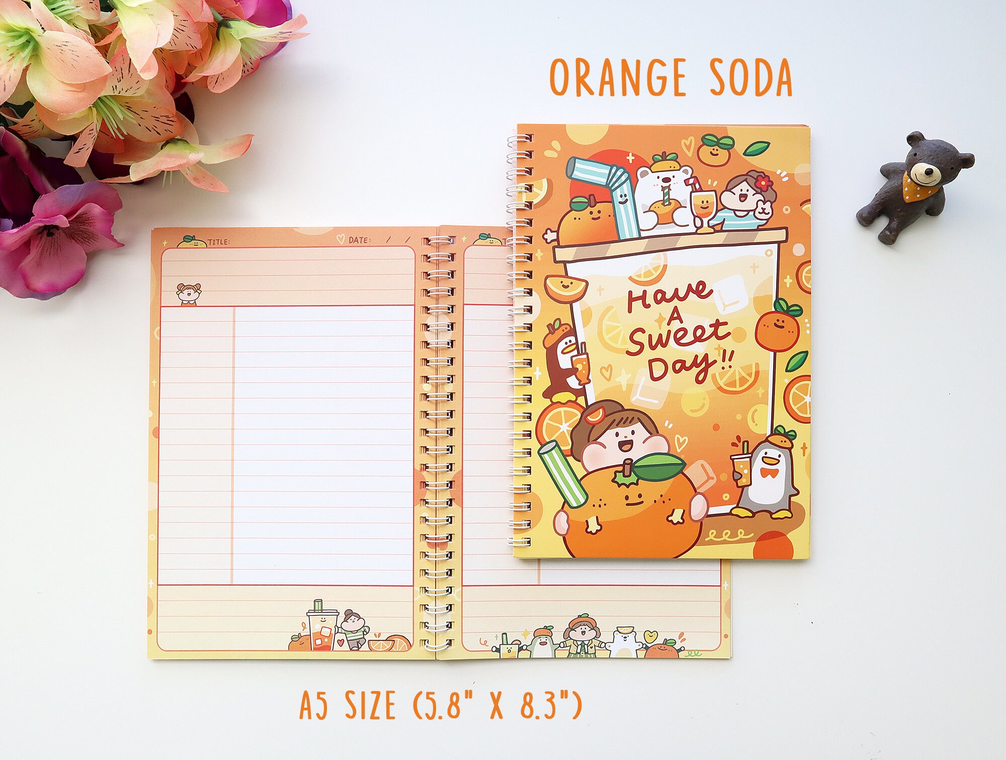 Meatball Soda Series Notebook Journal Softcover Spiral Bound - Etsy