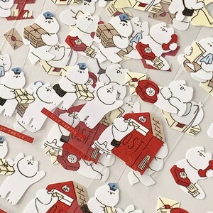 Postman Stickers Sheet, Cat Post Office, Mewmewbeam Kiss-cut Sticker ...