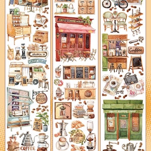 Coffee House PET Tape, Extra Wide Coffee Shop Masking Tape, Cafe, Latte ...