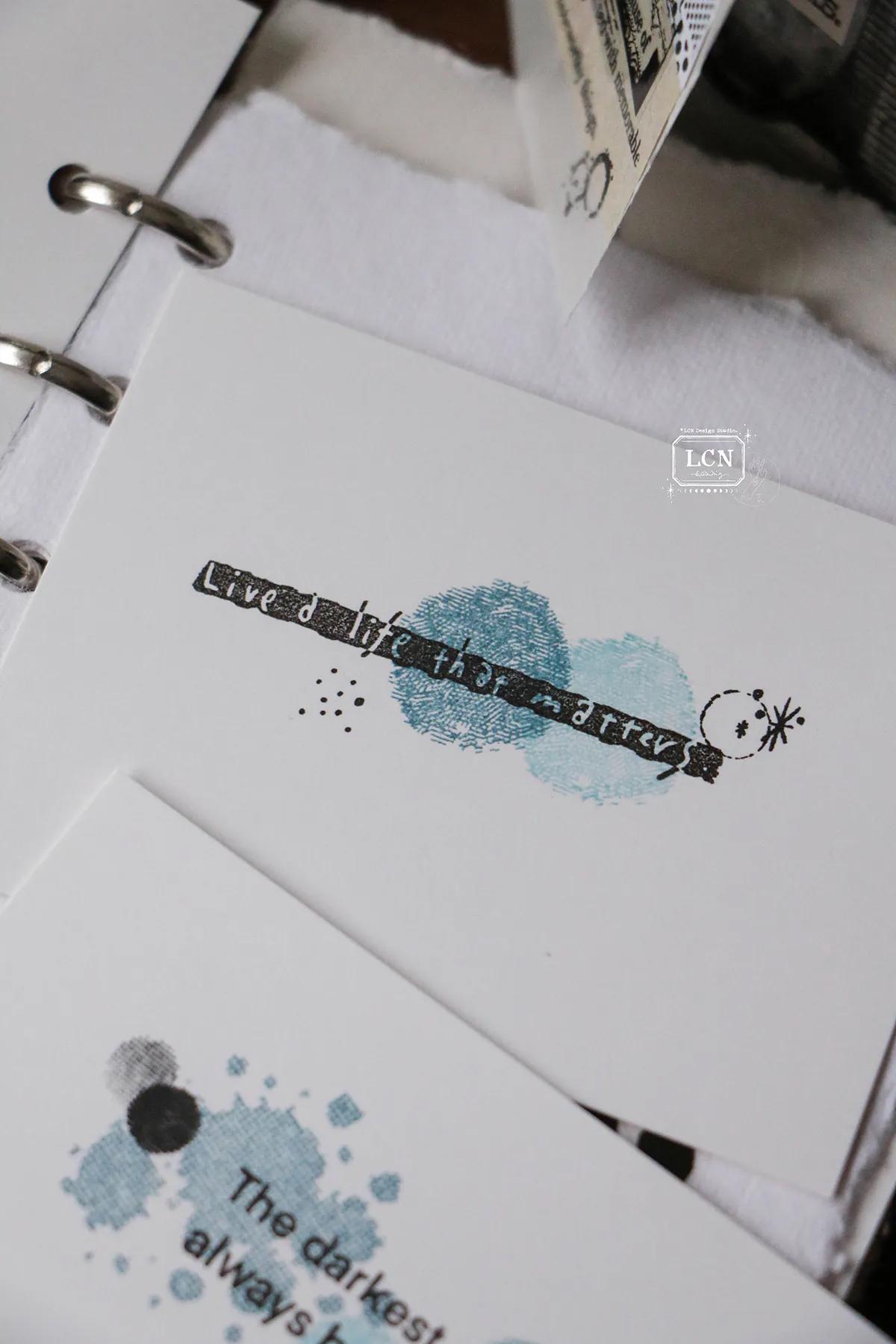 LCN Design Studio Push Button Self Inking Stamps, Dots and Circles ...