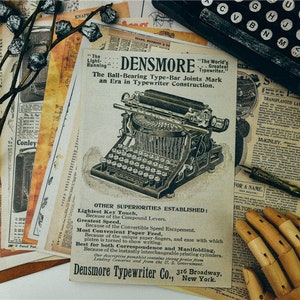 Old Book Page Prints, Natural Science Illustration Paper Pack ...