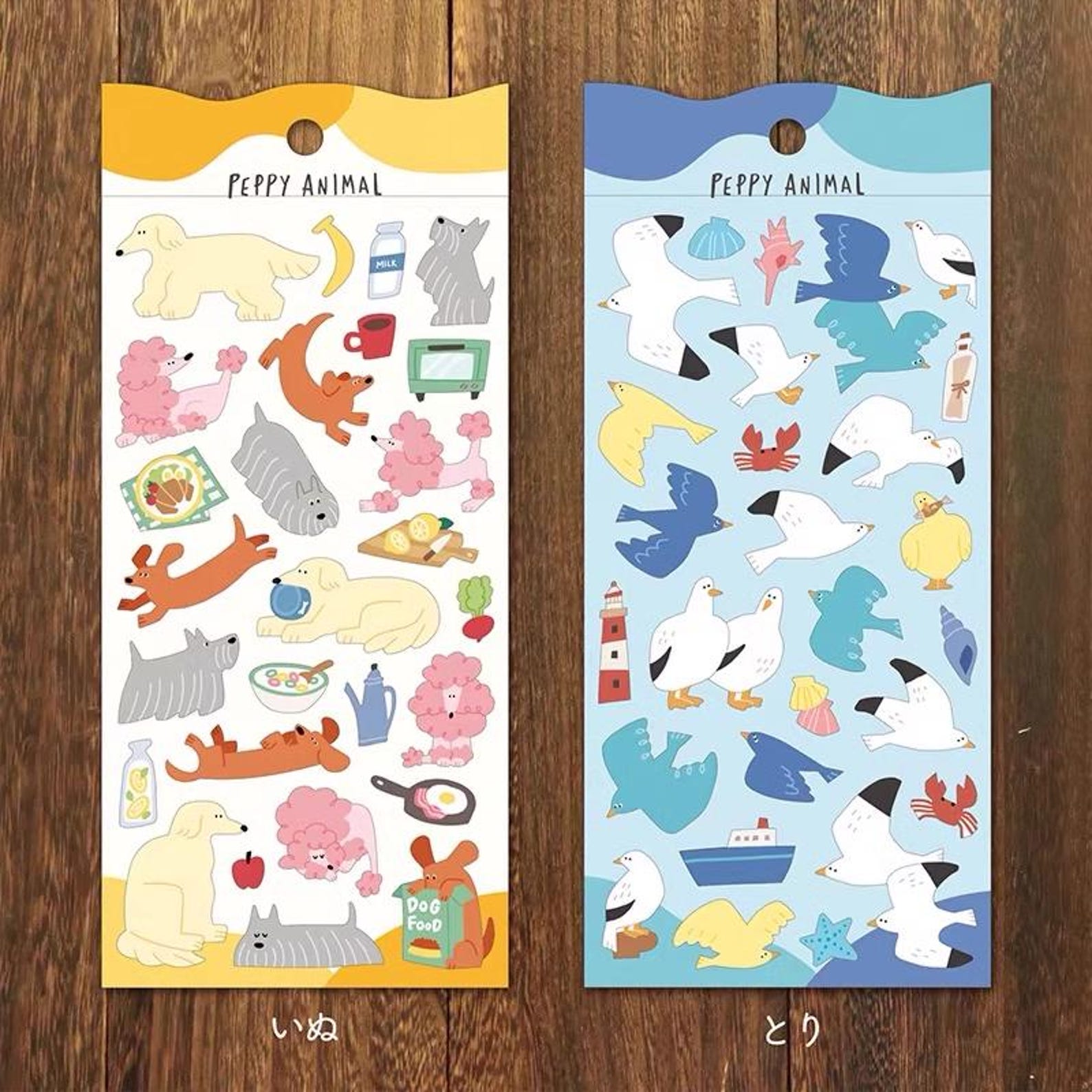 Mind Wave Peppy Animals Series Sticker Sheets, Cats, Dogs, Rabbits ...