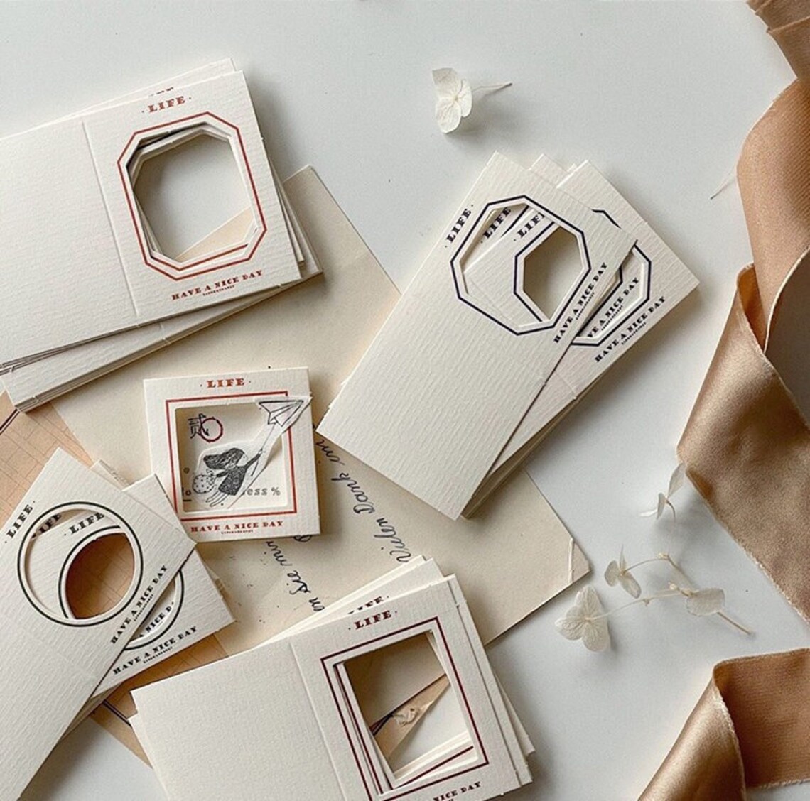 40PCS Mini Foldable Frame Cards Die-cut Empty Paper Junk - Etsy