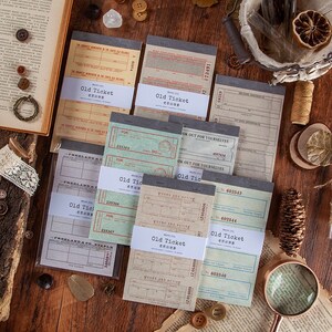 Assorted Paper Tickets, Railway Ticket, Agency, Specimen Label ...