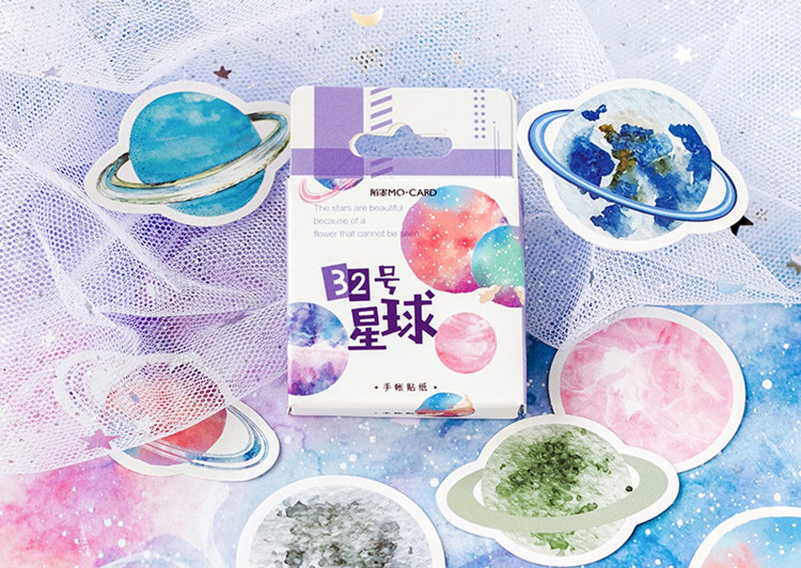 Planets Sticker Set Space and Galaxy Themed Stickers Pack - Etsy