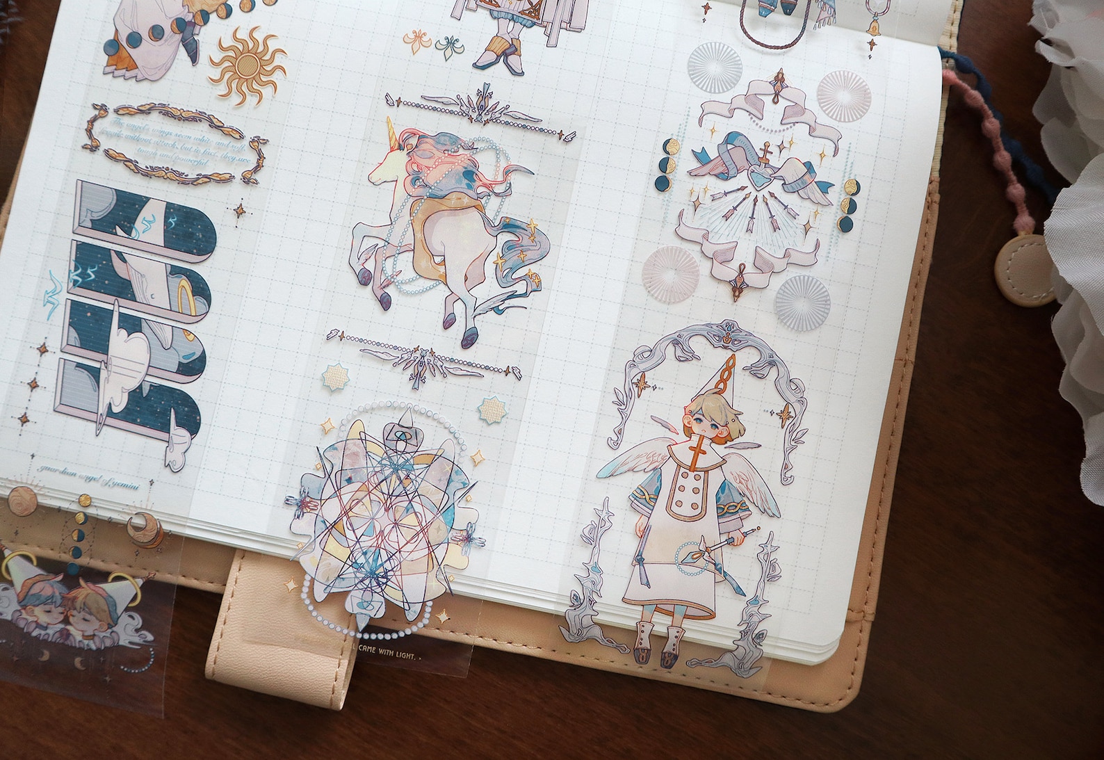 Angel's Blessings Clear and Washi Tape, Fantasy Girls Masking Tape, Owl ...