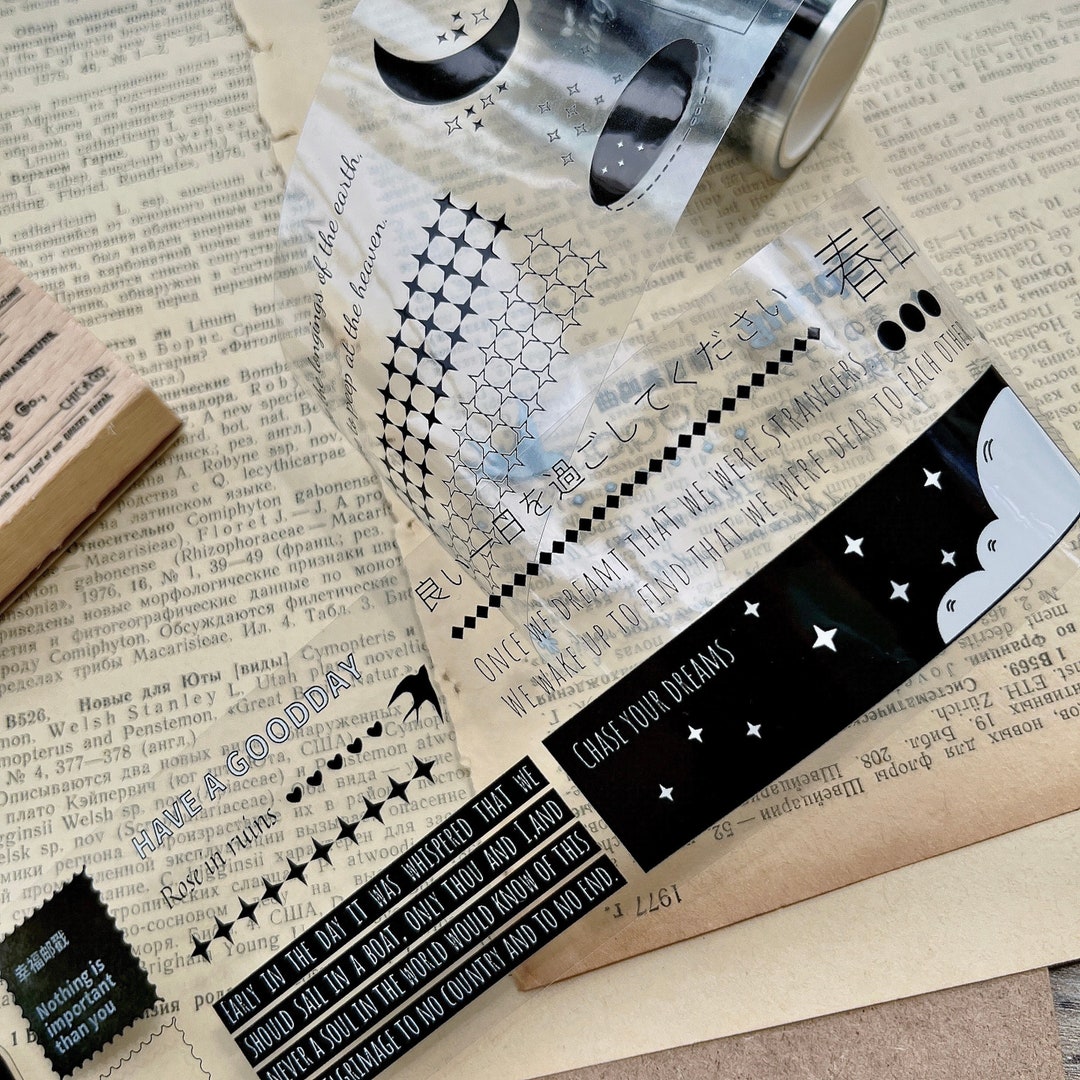 Spring Sonata PET Clear Tape, Poems and Phrases Masking Tape, Basic ...