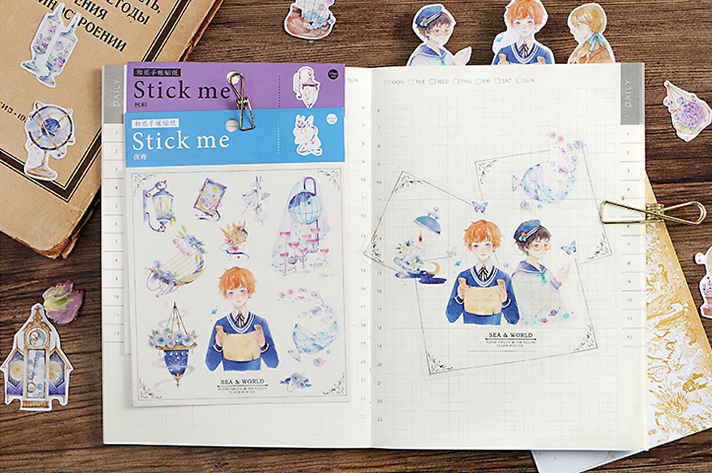 Lonely Dreamer Sticker Sheet Boys Stickers Planetarium - Etsy