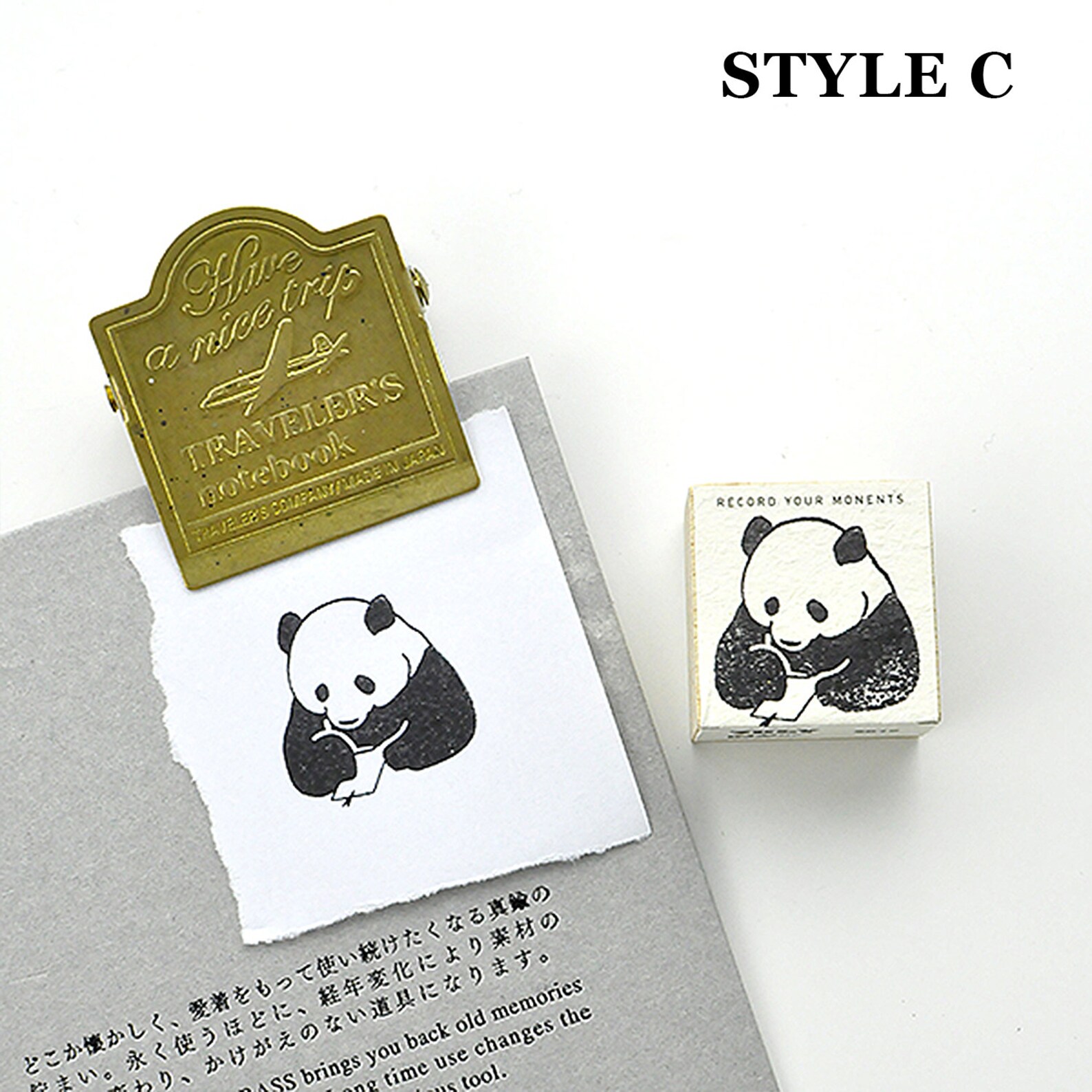 Panda Wooden Stamps Panda's Daily Life Rubber Stamps - Etsy