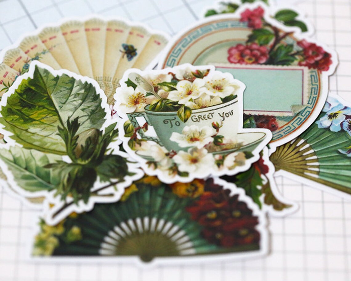 Vintage Victorian Fashion Illustrations Stickers Pack Vinyl - Etsy