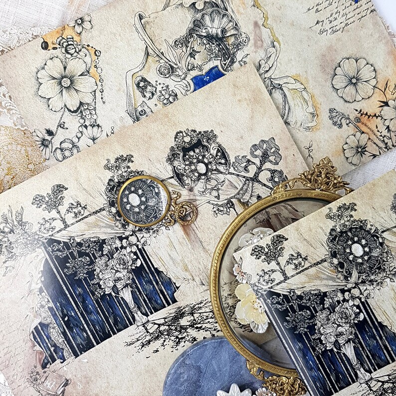 A4 Wrapping Paper, Chateau De Sable Series Double Sided Paper, Saleign ...