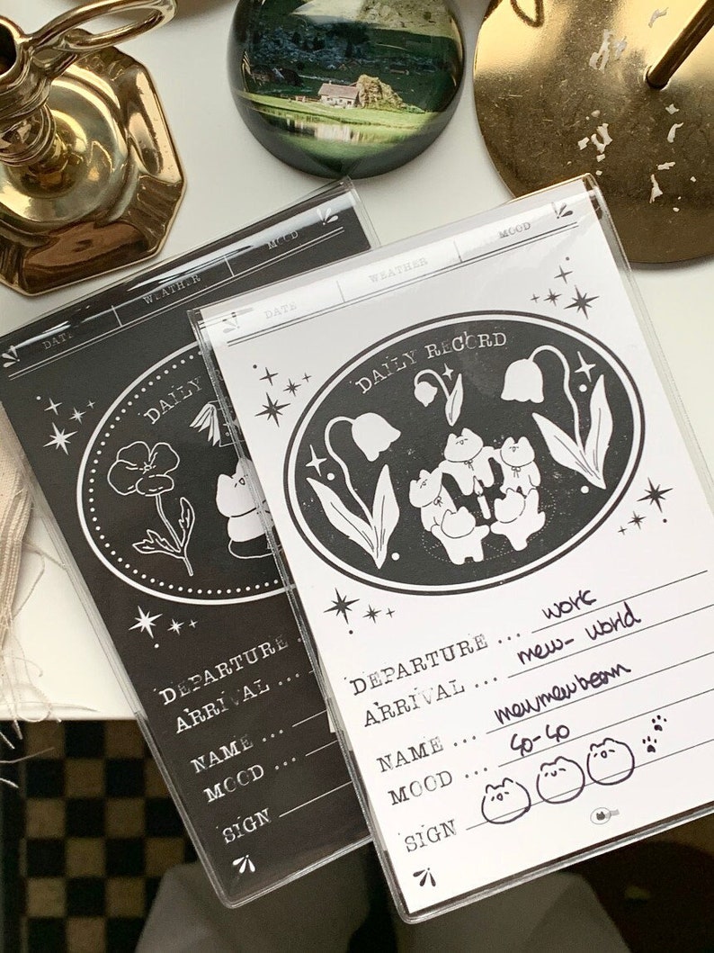 Mewmewbeam Planner Set Daily Record Journal Notebook With - Etsy