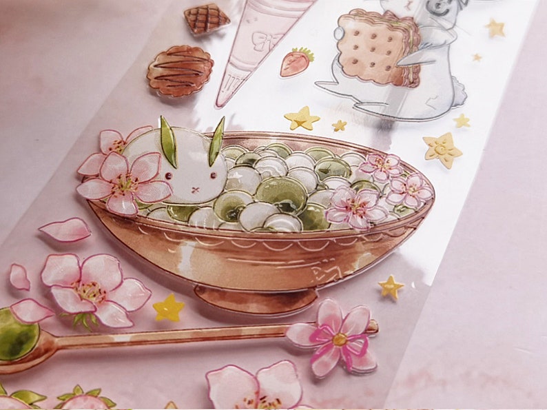 Tape Sample Matcha Bunny Masking Tape for Art Journal and - Etsy