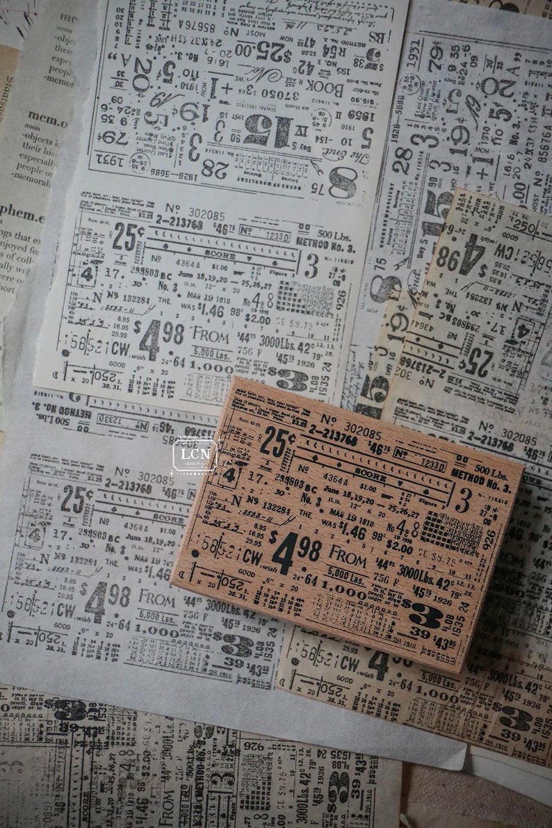 Ephemera Rubber Stamps, LCN Design Studio, Words and Poems, Numbers ...
