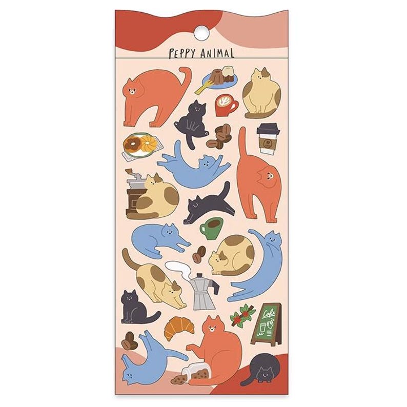 Mind Wave Peppy Animals Series Sticker Sheets, Cats, Dogs, Rabbits ...