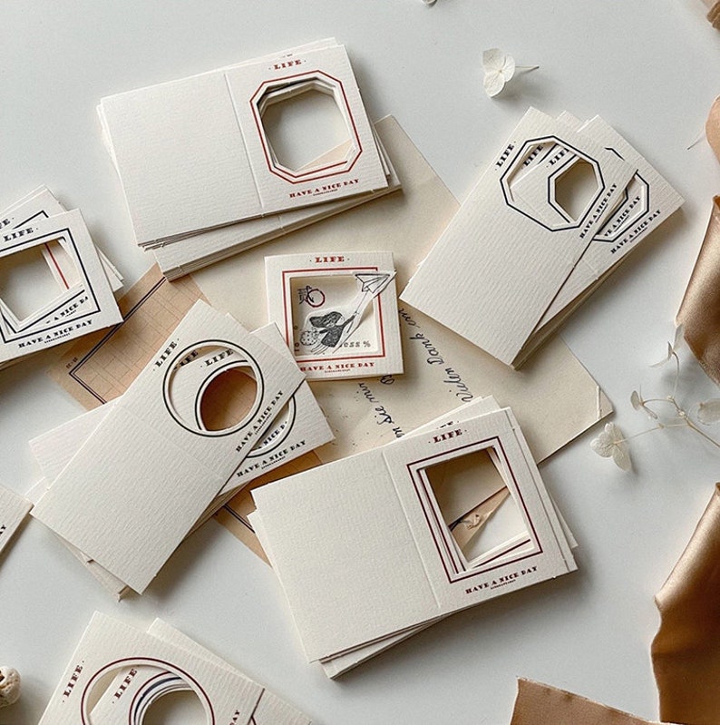 40PCS Mini Foldable Frame Cards Die-cut Empty Paper Junk - Etsy