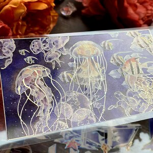 Oceans Apart Masking Tape, Extra Wide Sea Creatures Washi and PET Tape ...