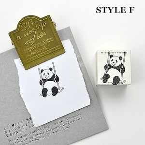 Panda Wooden Stamps, Panda's Daily Life Rubber Stamps, Original Design ...