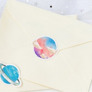 Planets Sticker Set, Space and Galaxy Themed Stickers Pack, Creative ...