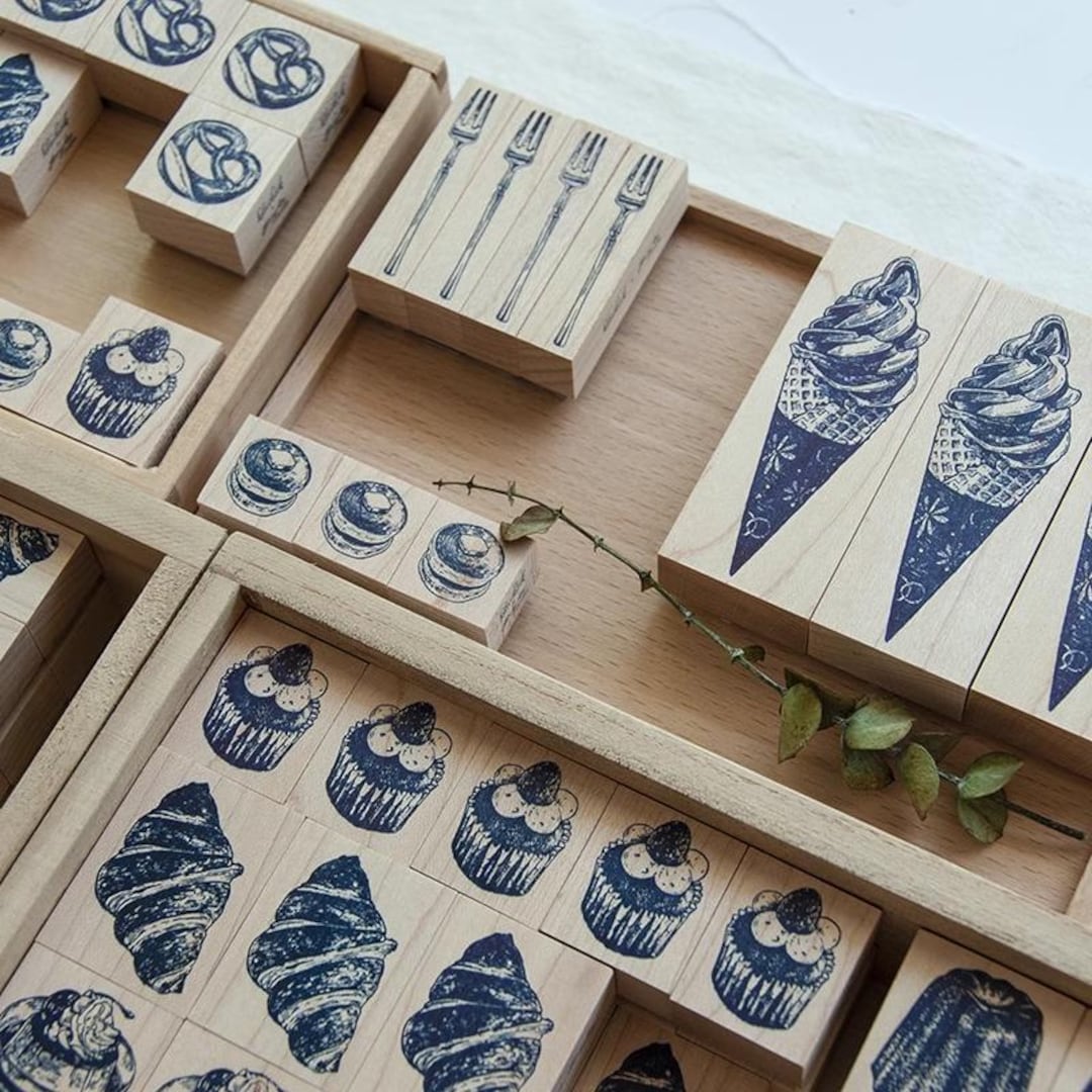 Cafe Food Series A Rubber Stamps, Jennyan X Blanbook Original Design ...