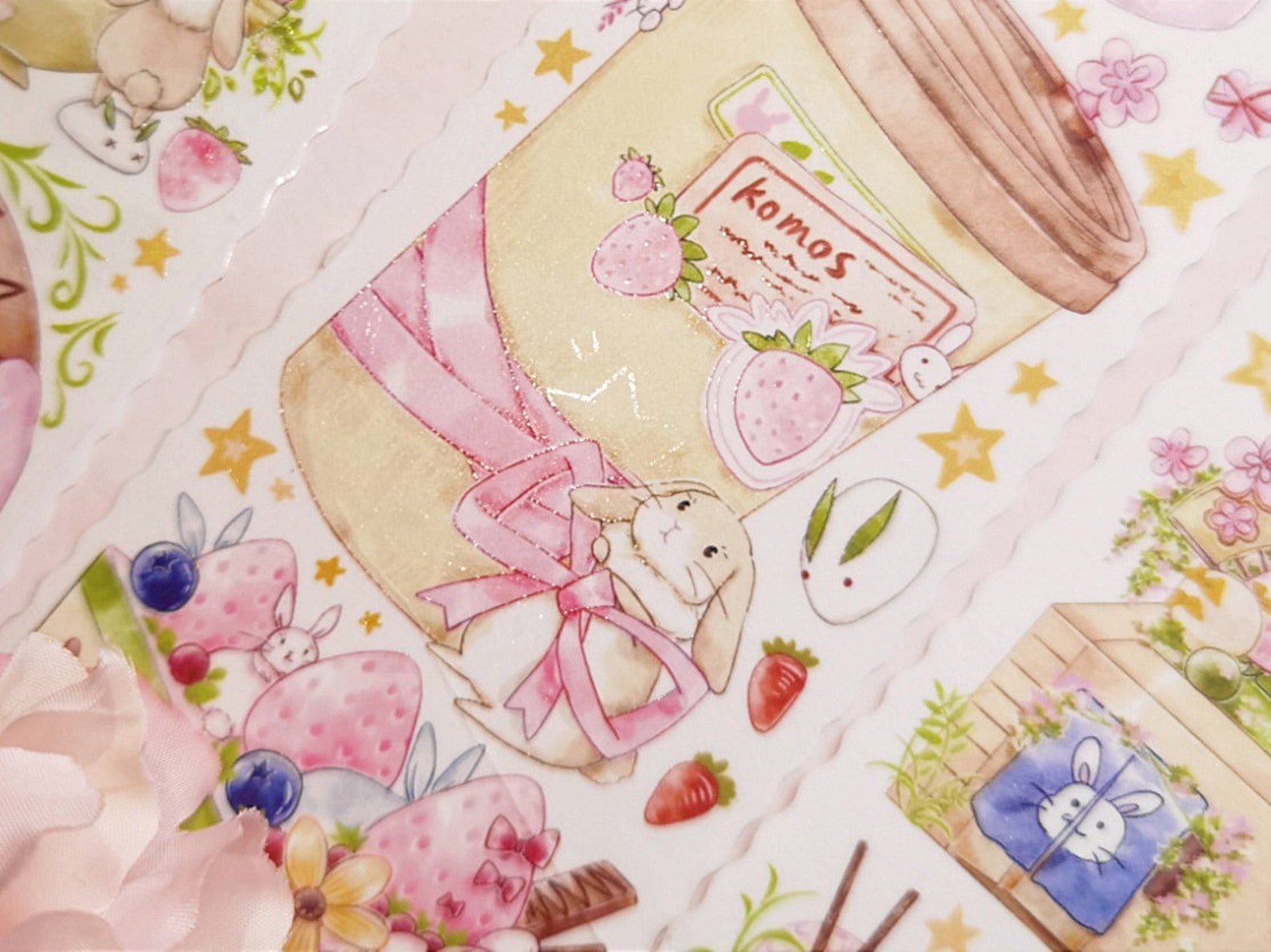 Tape Sample Matcha Bunny Masking Tape for Art Journal and - Etsy