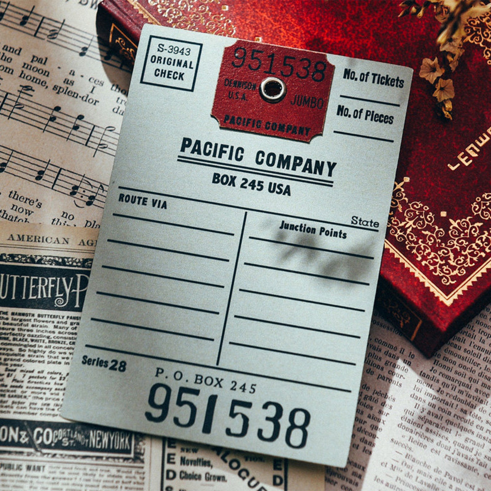 3PCS Train Ticket Stubs Vintage Transit Tags Ephemera | Etsy