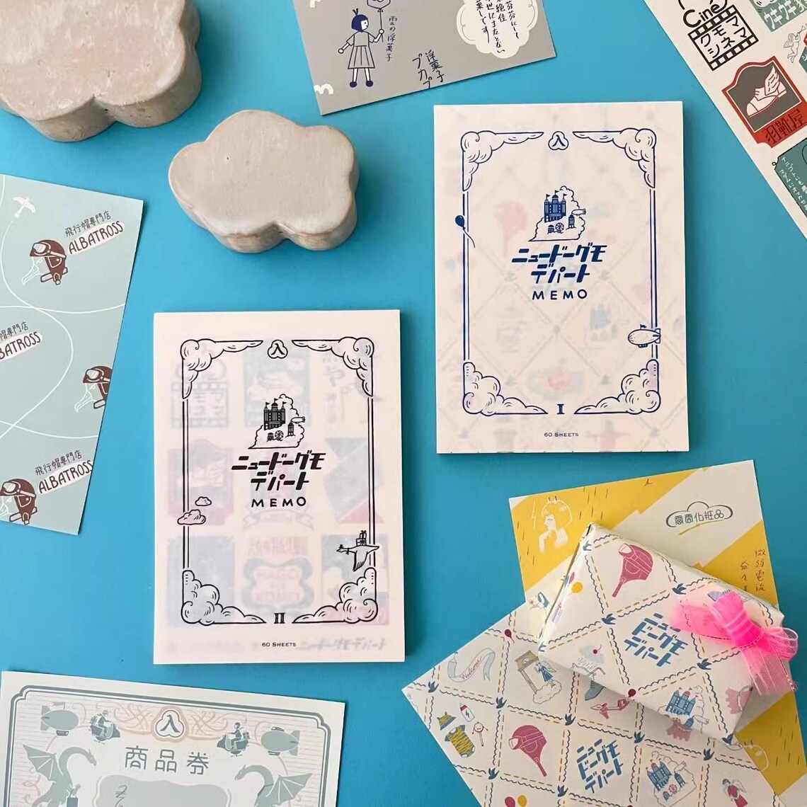 Department Store Above the Clouds Postcard Size Memo Paper Pad, Kyupodo ...