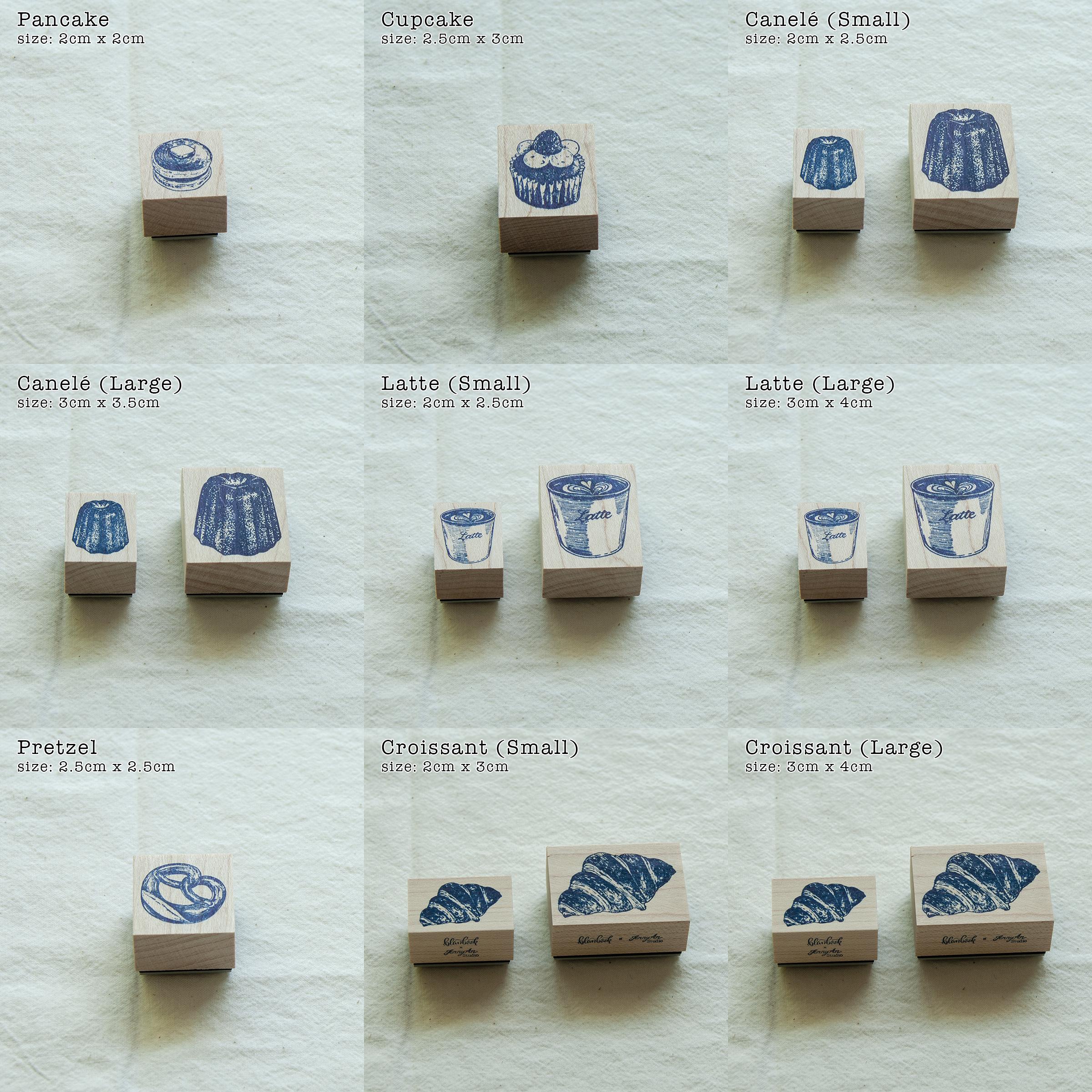 Cafe Food Series A Rubber Stamps, Jennyan X Blanbook Original Design ...