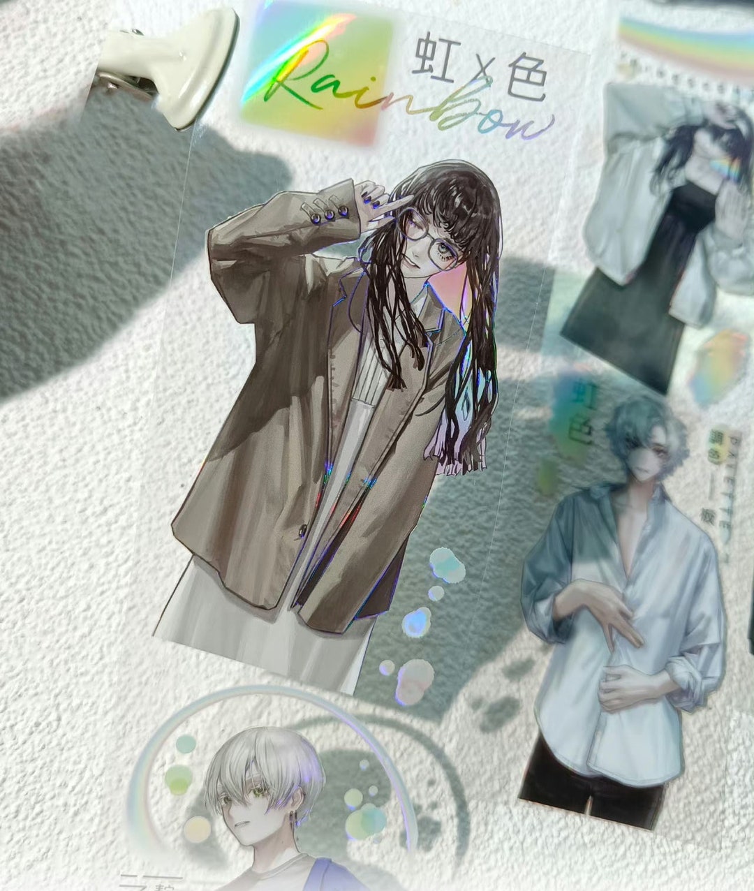 Crimson Washi and Clear Tape, Boys and Girls Illustration Masking Tape ...