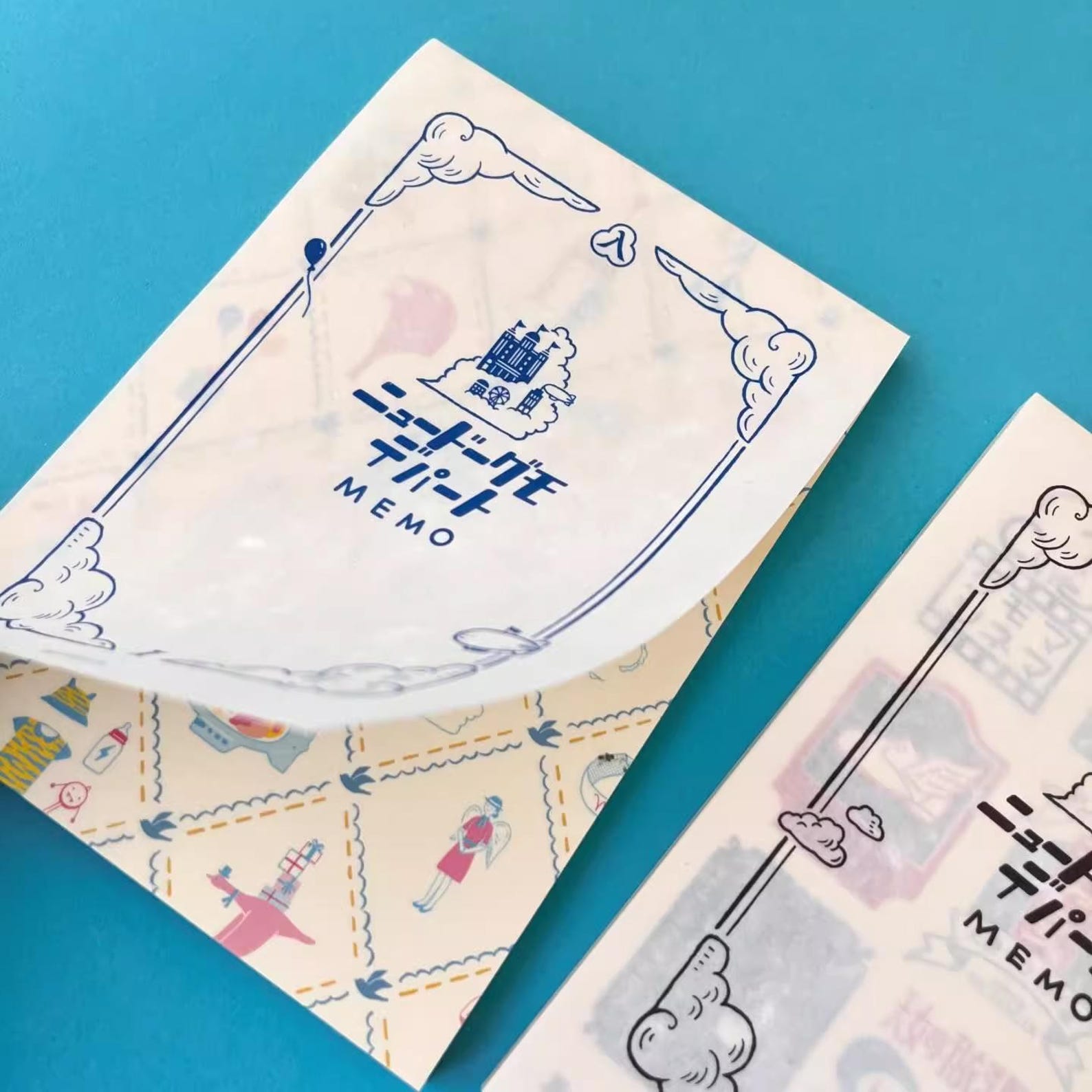 Department Store Above the Clouds Postcard Size Memo Paper Pad, Kyupodo ...