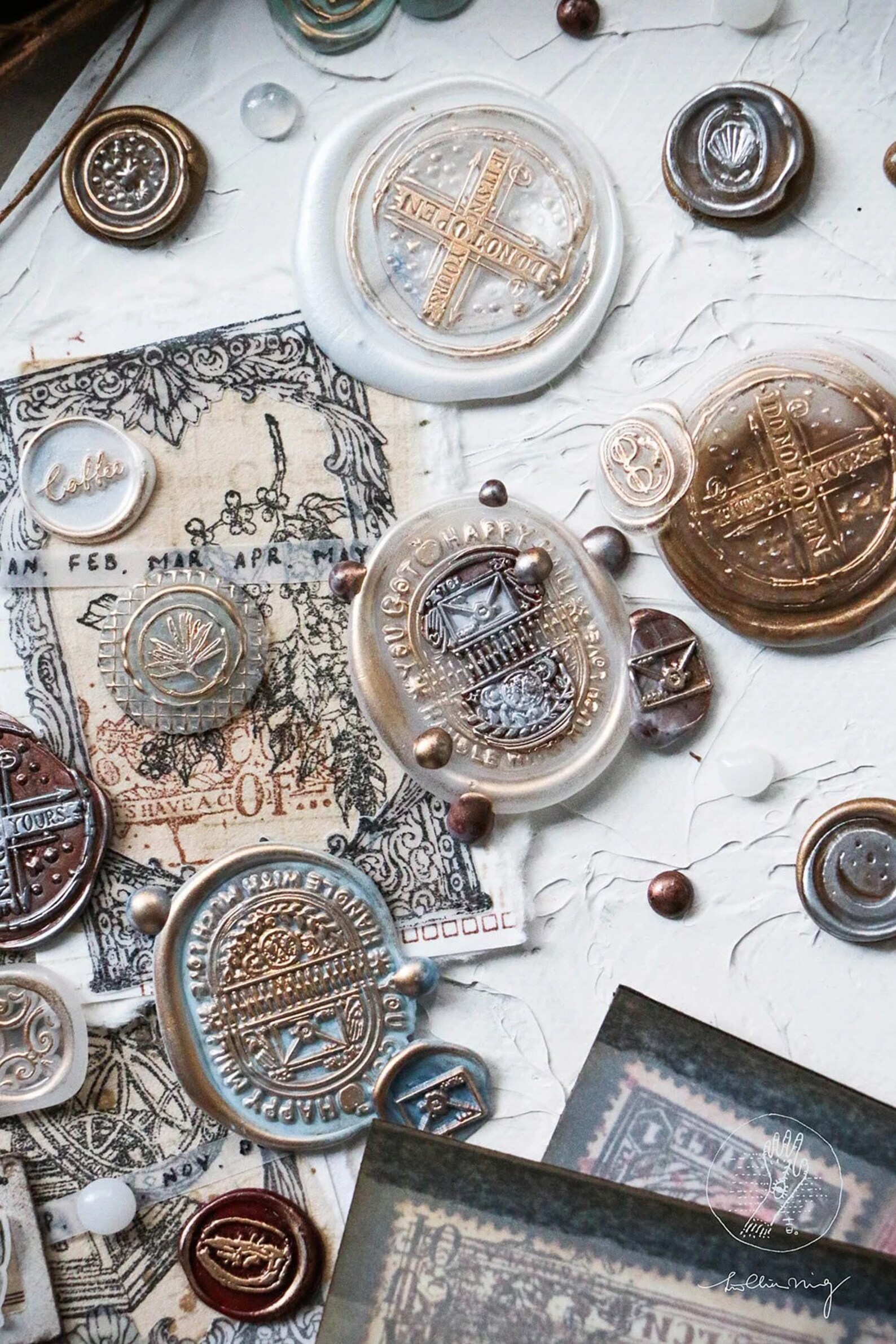 Snail Mail Wax Seal Stamp, You Got A Happy Mail, Lin Chia Ning Original ...