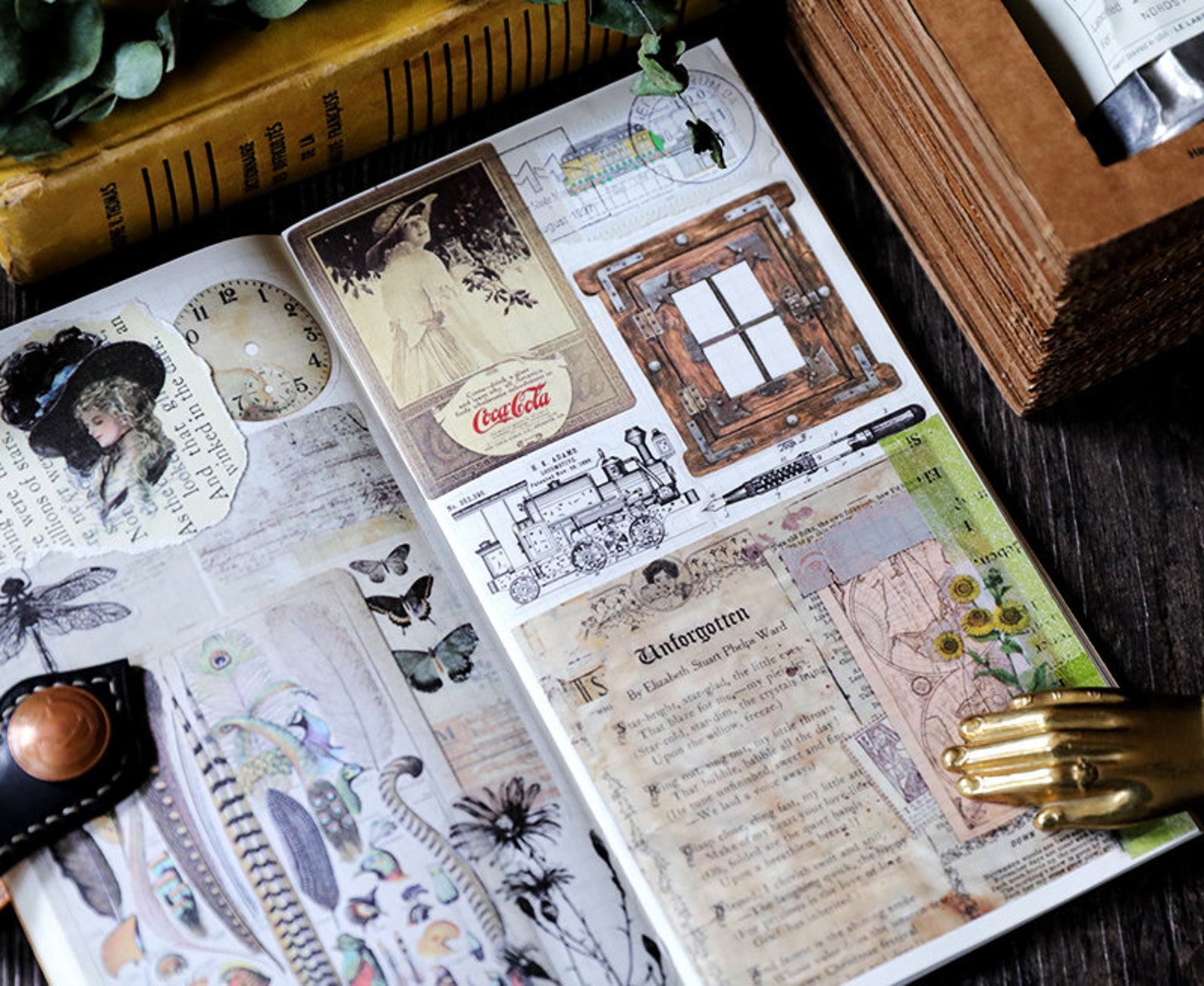 50PCS Vintage Journaling Stickers Stickers Pack Ephemera | Etsy