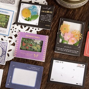 Mini Frames Themed Note Paper Box Set, Stamp Frame, Film Strip, Collage ...