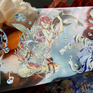 Oceans Apart Masking Tape, Extra Wide Sea Creatures Washi and PET Tape ...