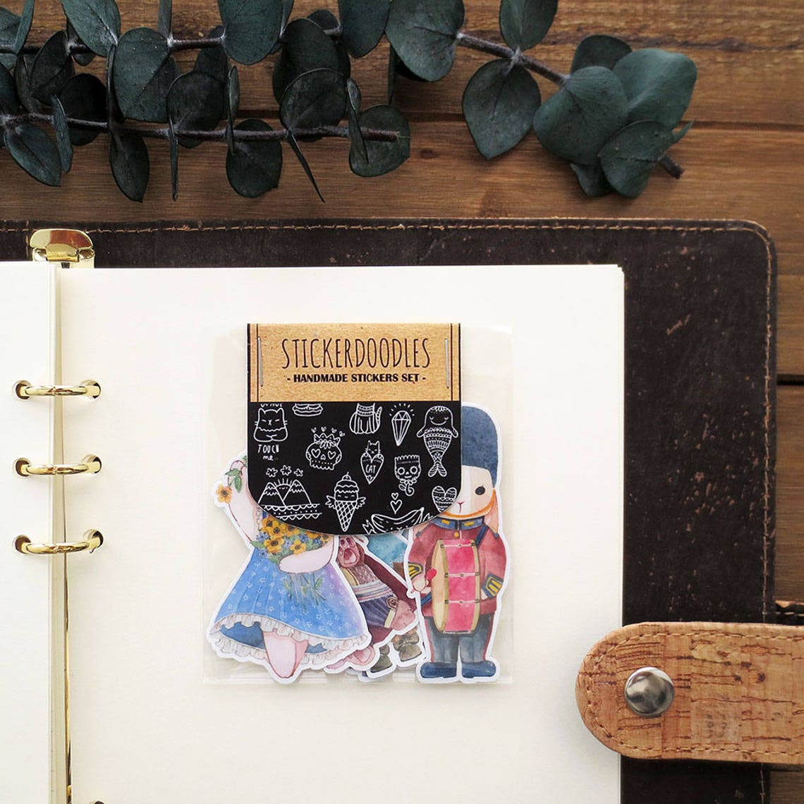 Rabbit Sticker Pack Bunny Tales Series B Stickers Set - Etsy