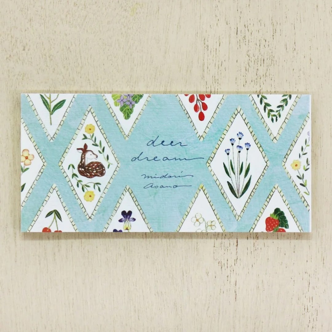 Deer Dream Memo Paper Pad, Midori Asano Illustration Notepad, Deer and ...