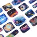 Galaxy Themed Stickers Pack, Space Sticker Set, Nebula, Milky Way ...