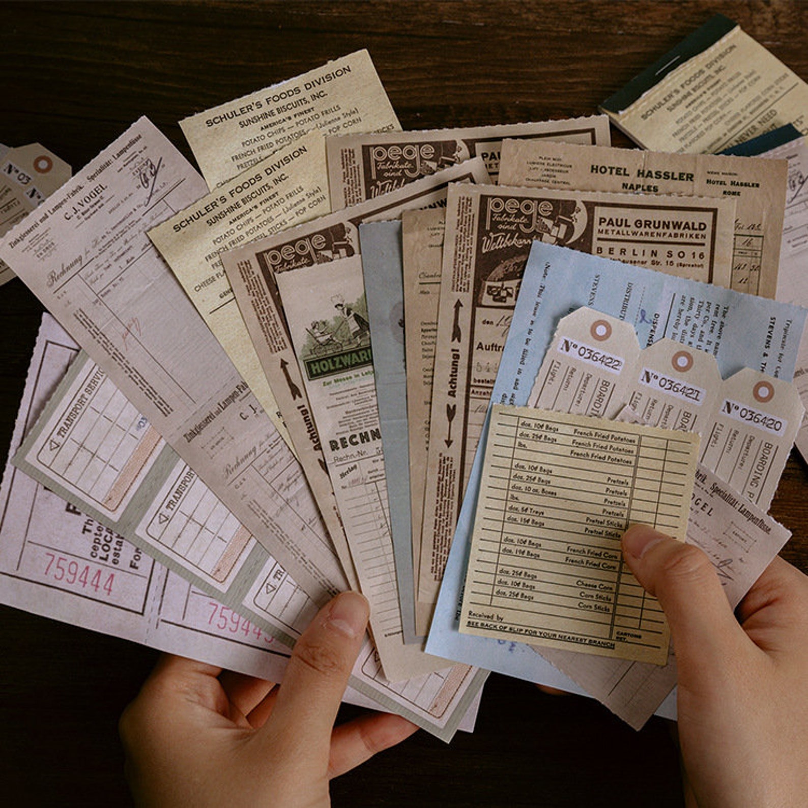 Vintage Tickets Notepad, Bus Transit Tickets Memo Paper, Pharmacy ...