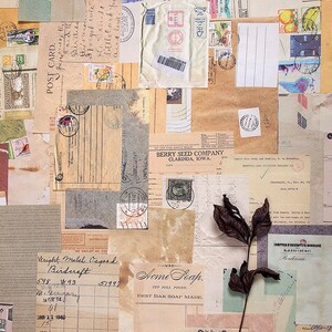 Assorted Vintage Style Paper, Antique Paper Scraps for Junk Journal ...