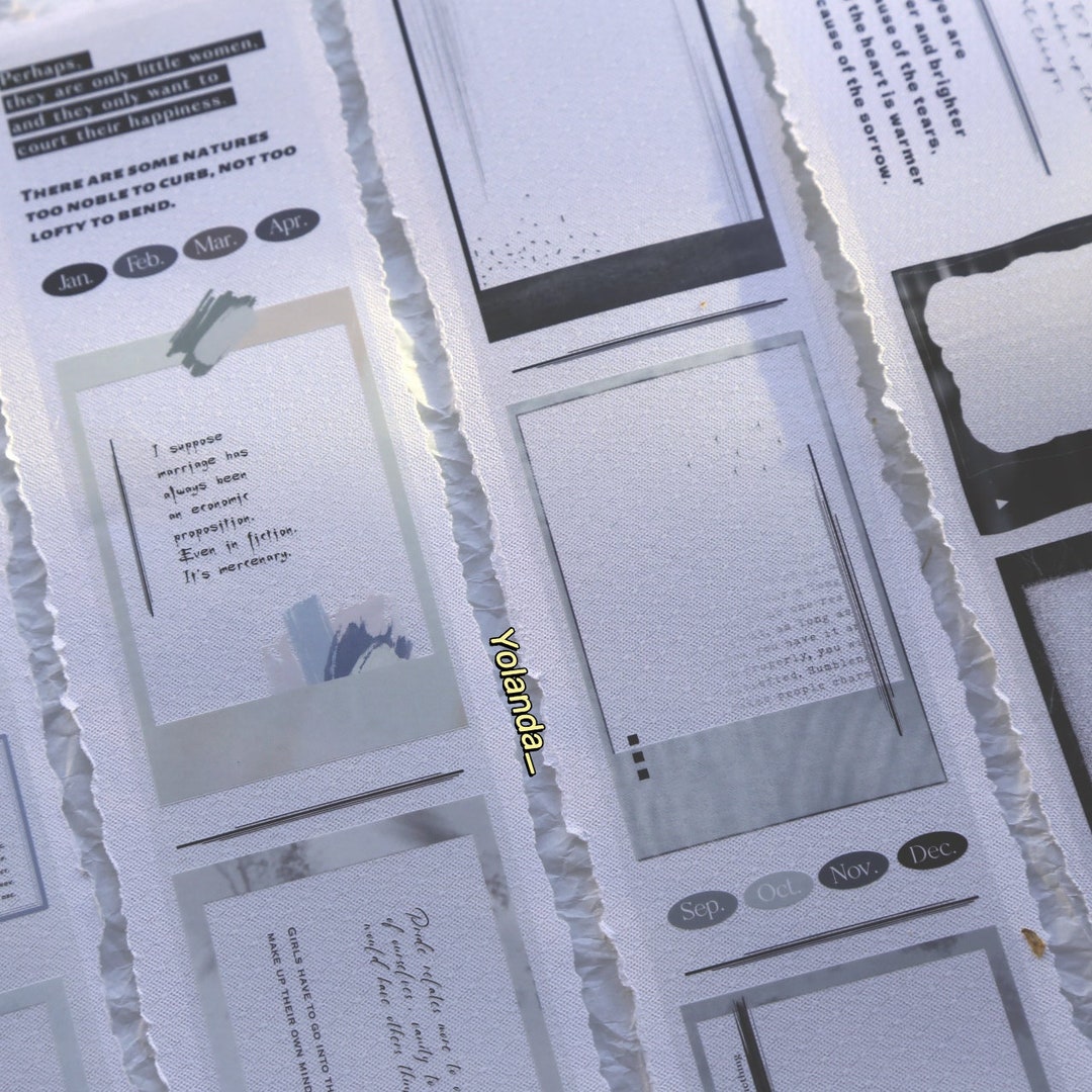 Frame Memories PET Clear Tape, Text, Blank Label, Yolanda Design ...