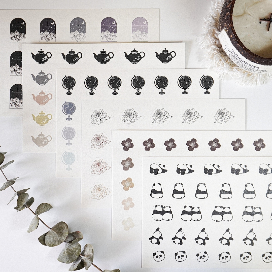 Assorted Planner Stickers Sheet, Jennyuanzi Original Design Stickers ...