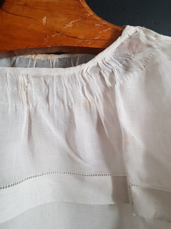 Antique French Holy communion dress, veil and purse. … - Gem