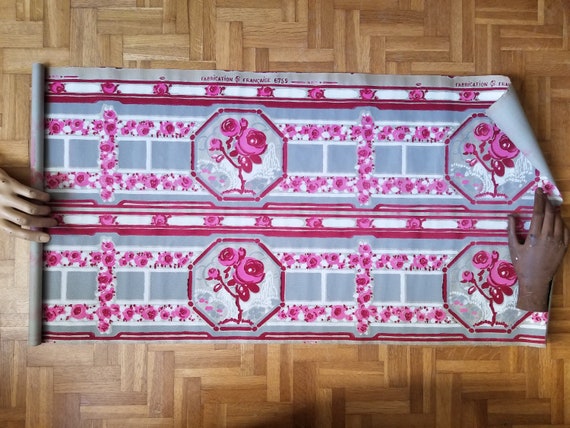 French Antique Wallpaper. Art Deco Print. Made in France. - Etsy