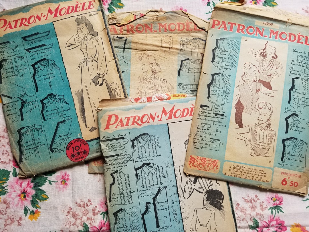 French Antique Ladies Sewing Pattern. 4 Patterns Sold Separately - Etsy
