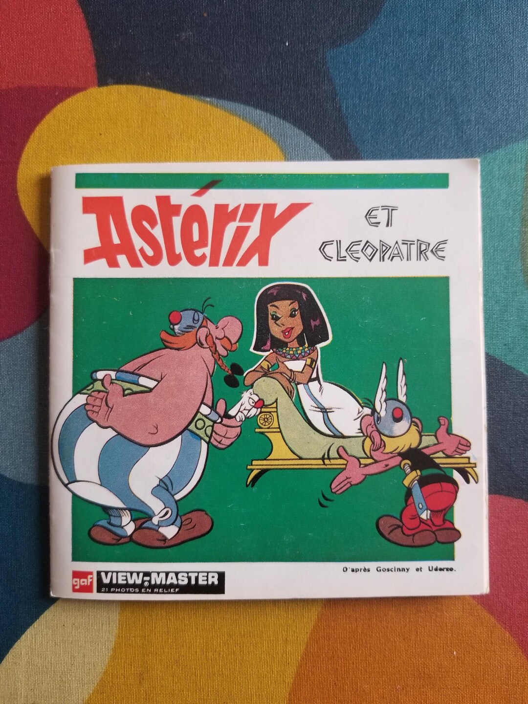 Vintage Viewmaster 'asterix Et Cléopâtre' View Master B457 3-reel Pack ...