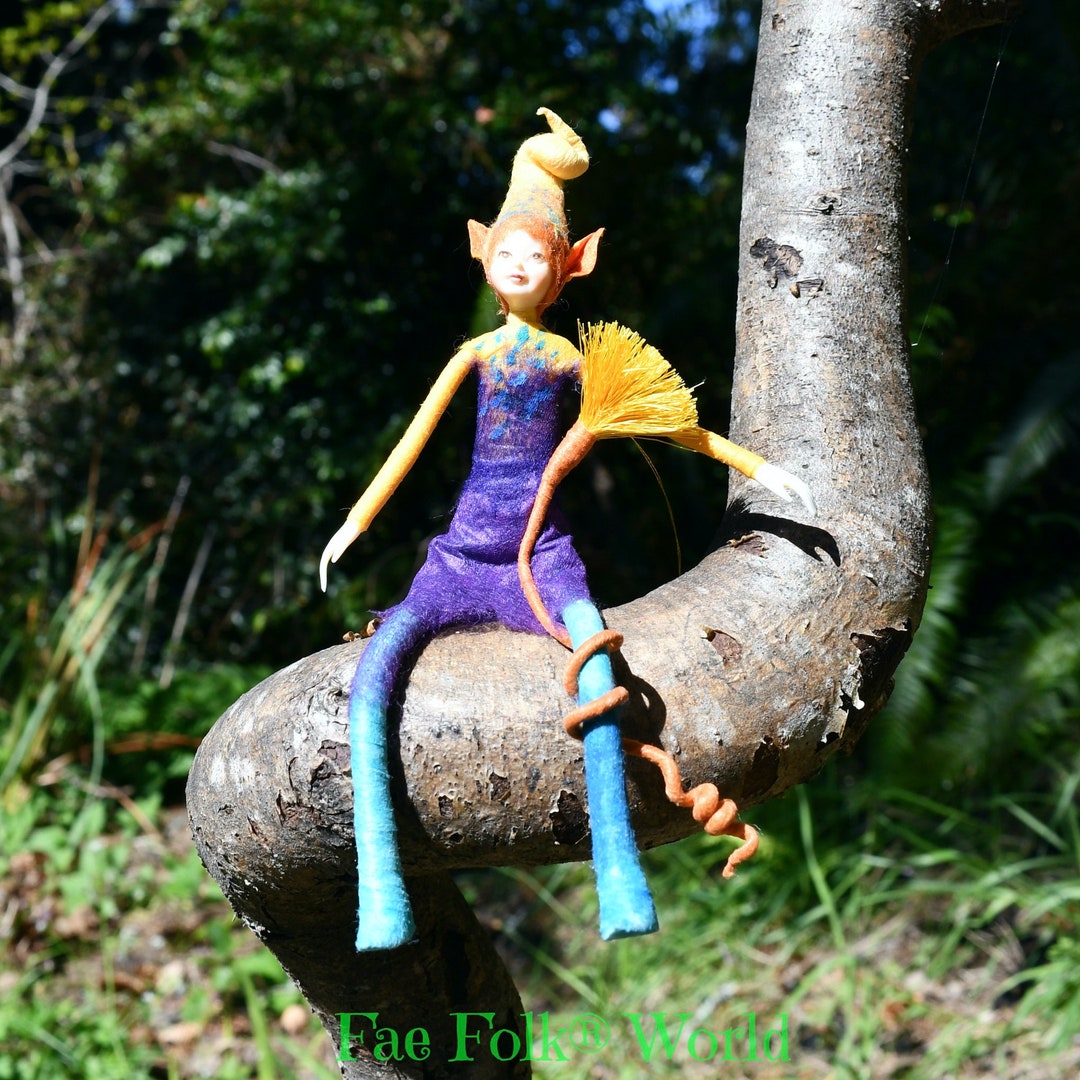 Elf Doll - SPRITE - Bendable Elf - Posable Art Doll - Unique Handmade ...