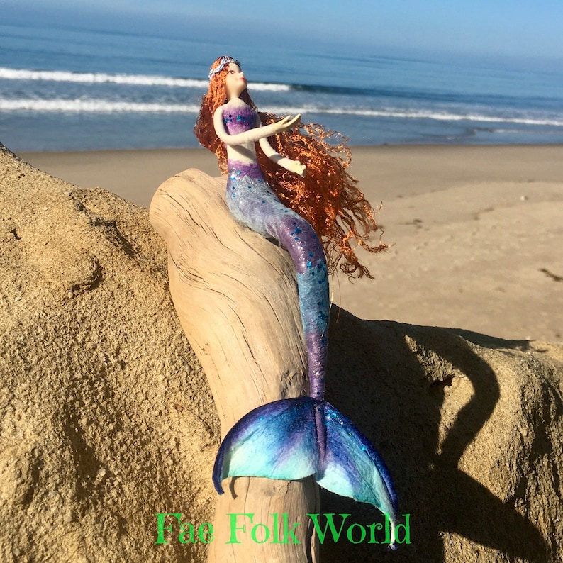 Mermaid Fairy Doll MARINA Mermaid Fairy Posable Doll Unique | Etsy