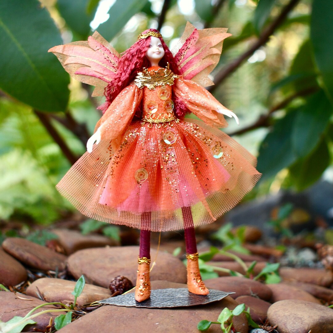 Art Fairy Doll - GINGER - Bendable Fairy Ornament - Posable Art Doll ...