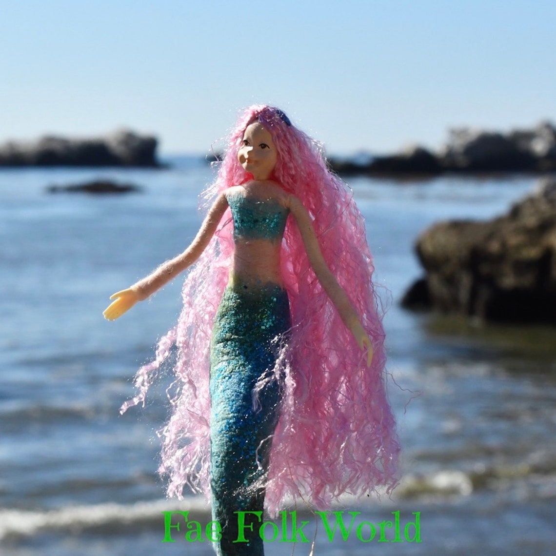 Mermaid Fairy Doll NIXIE Mermaid Fairy Posable Art Doll | Etsy