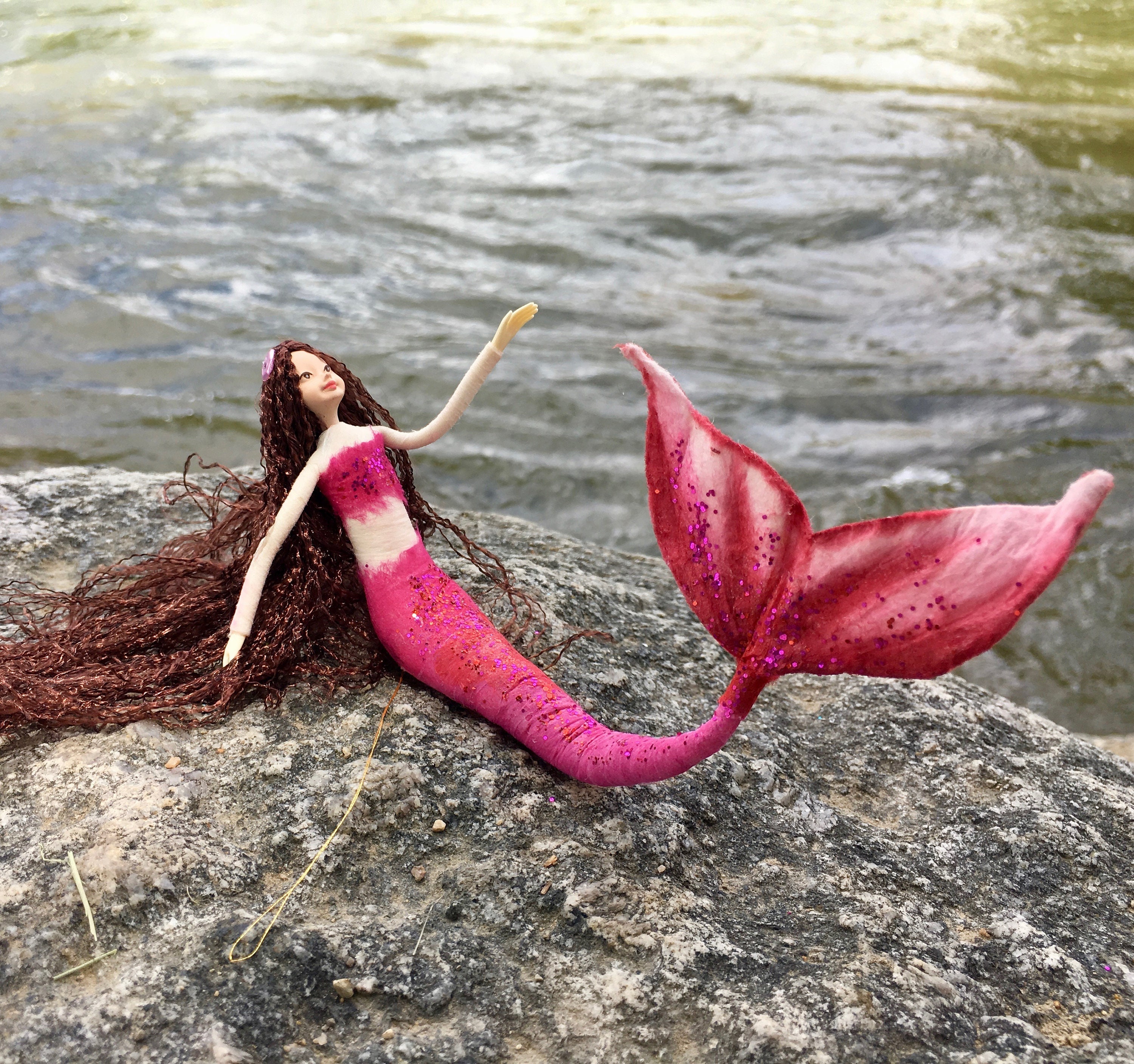 Mermaid Doll CORAL BELL Mermaid Fairy Posable Art Doll - Etsy